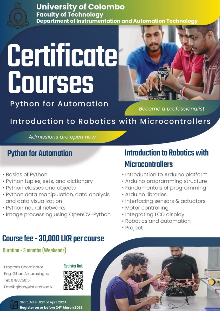 Registrations are open for the certificate courses | Faculty of ...
