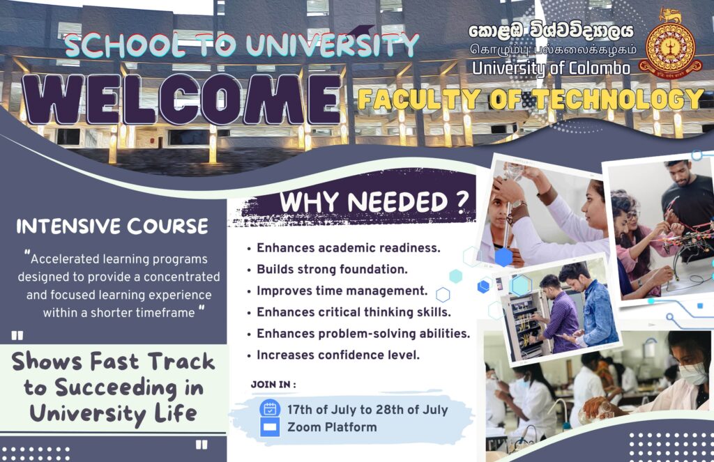 Intensive Course | Faculty of Technology, University of Colombo